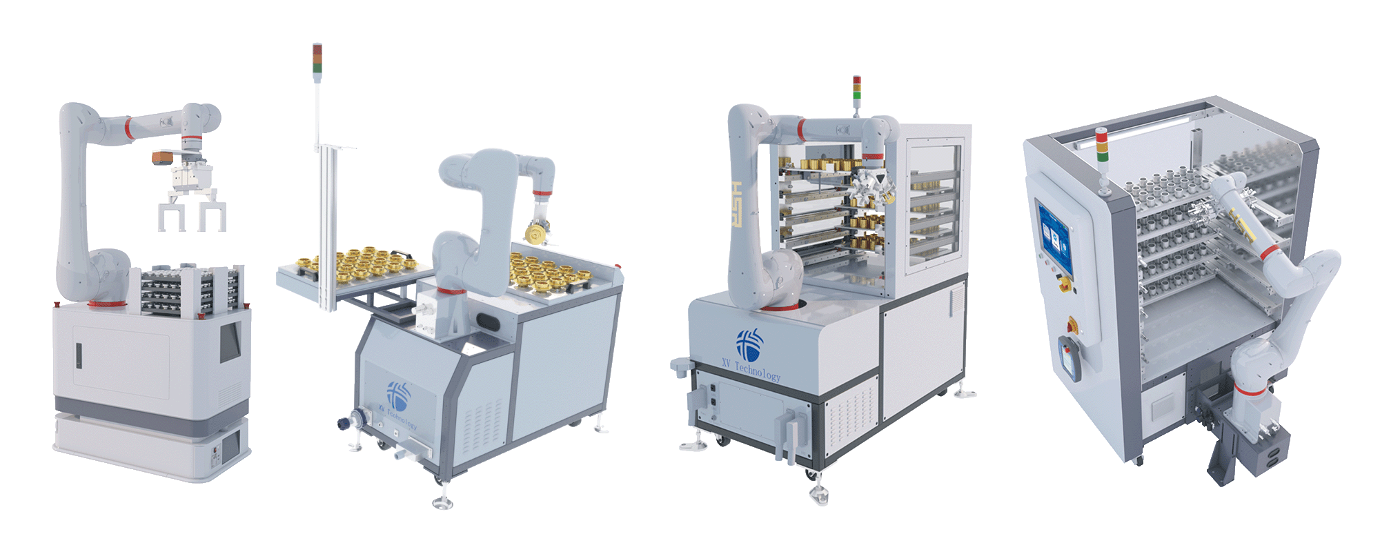 Loading and Uploading Robot Workstation - Wuhan XV Technology Co,Ltd.